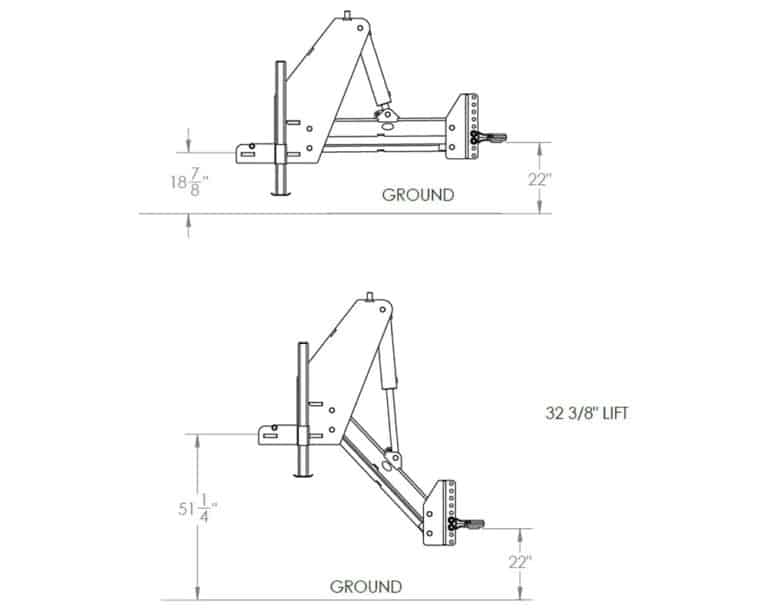 Standard Planter Hitch for John Deere - Schnell Industries