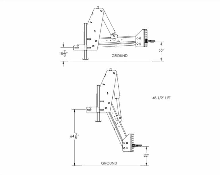 High Lift Planter Hitch for Case IH - Schnell Industries